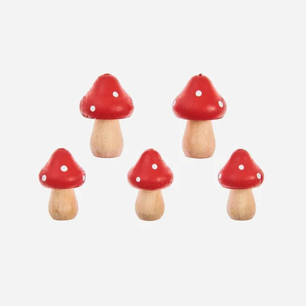 5 petits champignons en bois - Magasin global – Décoration, santé ...